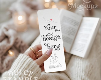 Mockup Bookmark Mockup 2x6 Bookmark Bundle Blank Bookmark Stationary ...