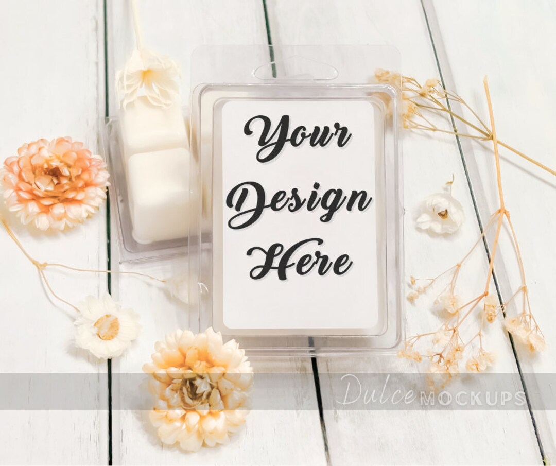 White Wax Melt Mockup Tart Mockup Candle Wax Melts Mockup Farmhouse ...