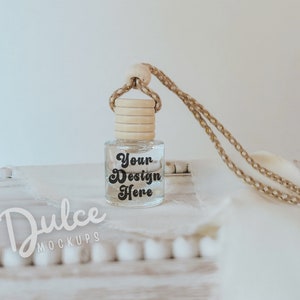 Car Diffuser Mockup Label Template Canva Mockup Car Air Freshener ...