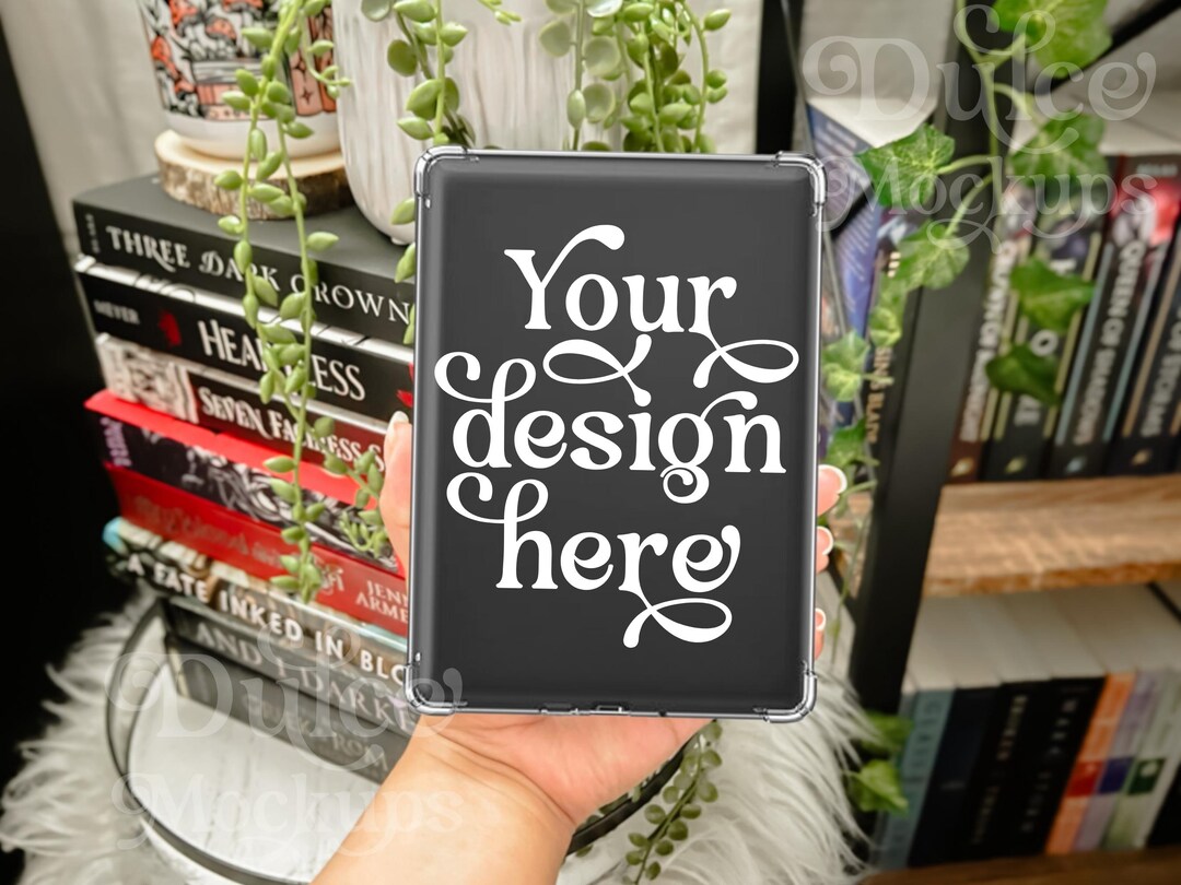 Kindle Mockup Kindle Clear Case Mockup Tablet Sticker Mockup Kindle ...