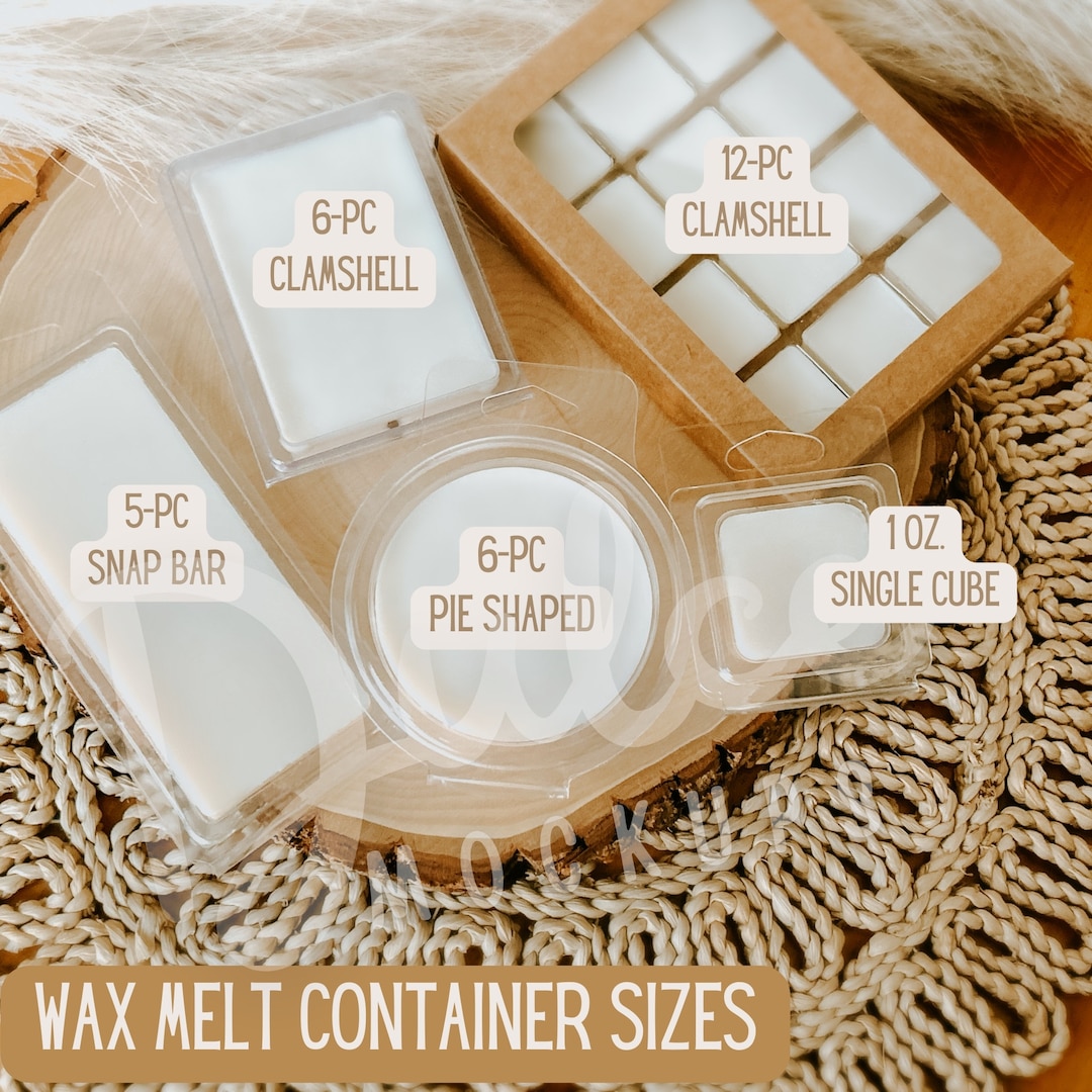White Wax Melts Comparison Chart White Wax Melts Mockup Tart Mockup ...
