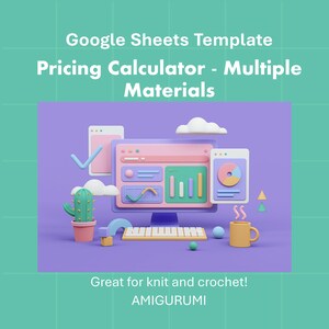 Crochet Amigurumi Pricing Guide Google Sheets - Etsy