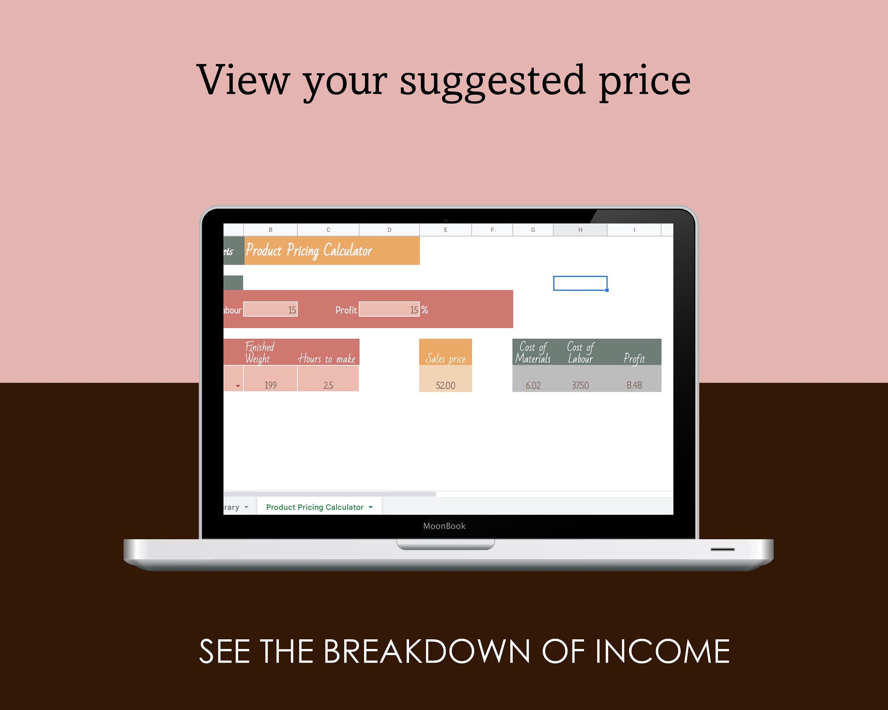 Crochet Spreadsheet, Craft Pricing Calculator, for Knitter and ...