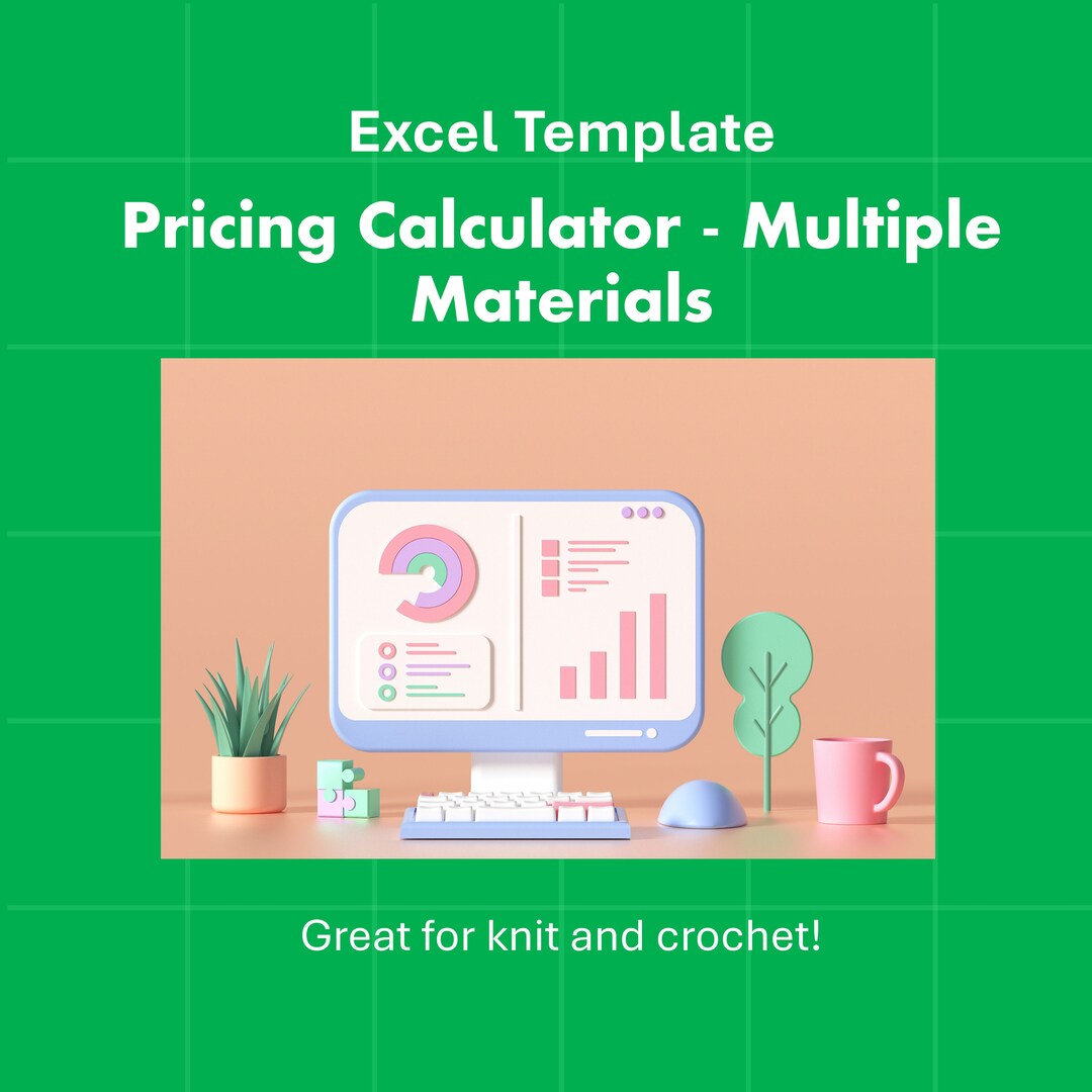 Crochet Spreadsheet, Craft Pricing Calculator, for Knitter and ...