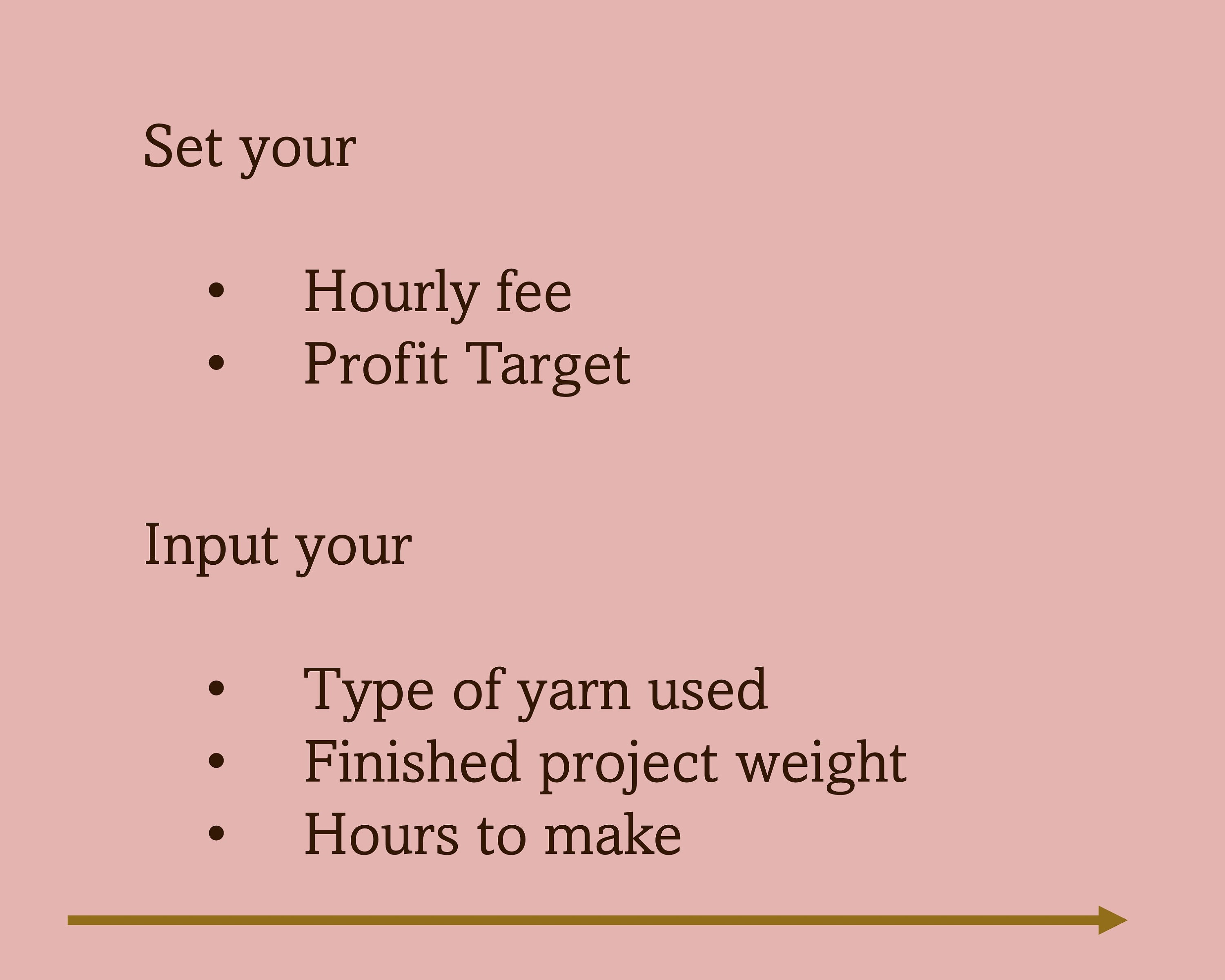 Crochet Spreadsheet, Craft Pricing Calculator, for Knitter and ...