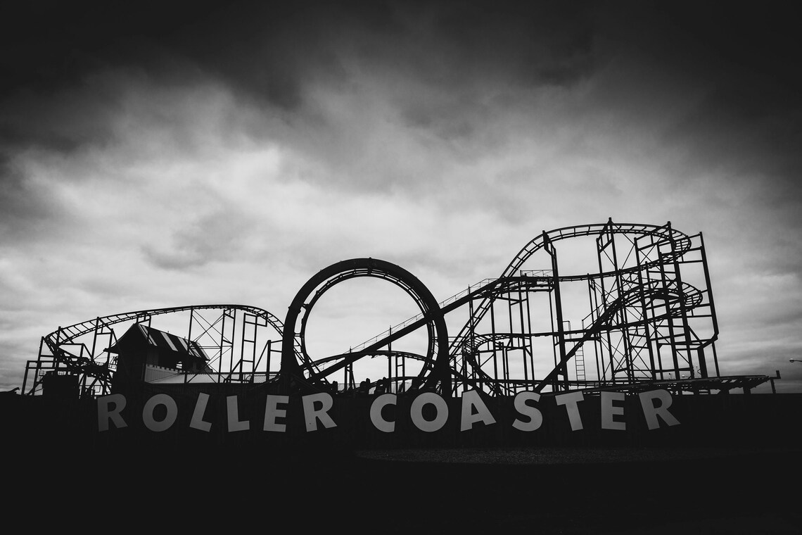 Rollercoaster Poster - Etsy