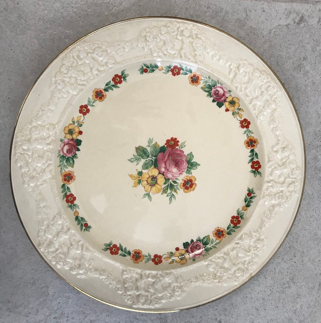 Adams England Royal Ivory Titian Ware 'rose of Italy' 6109 Plate - Etsy