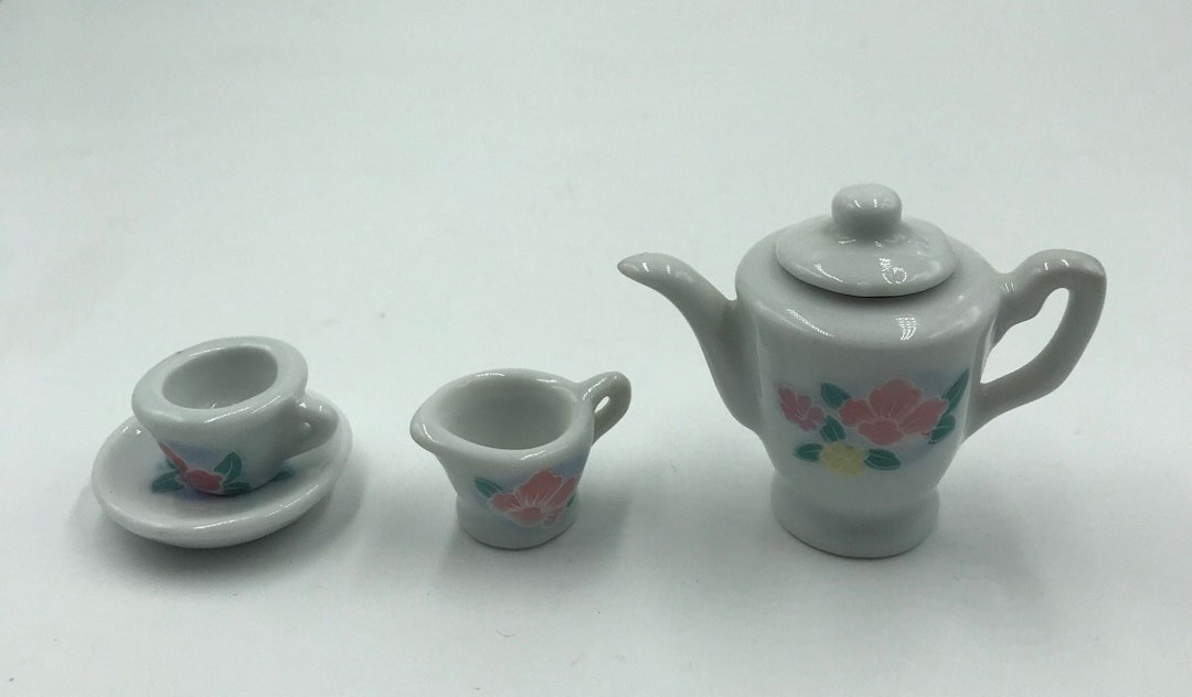 Miniature Tea Set Pieces - Made in Japan - Etsy