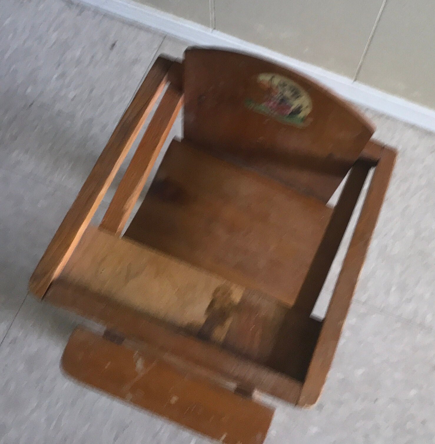 Vintage 1970s Wooden Doll High Chair Lift-up Tray With Kitten Motif - Etsy