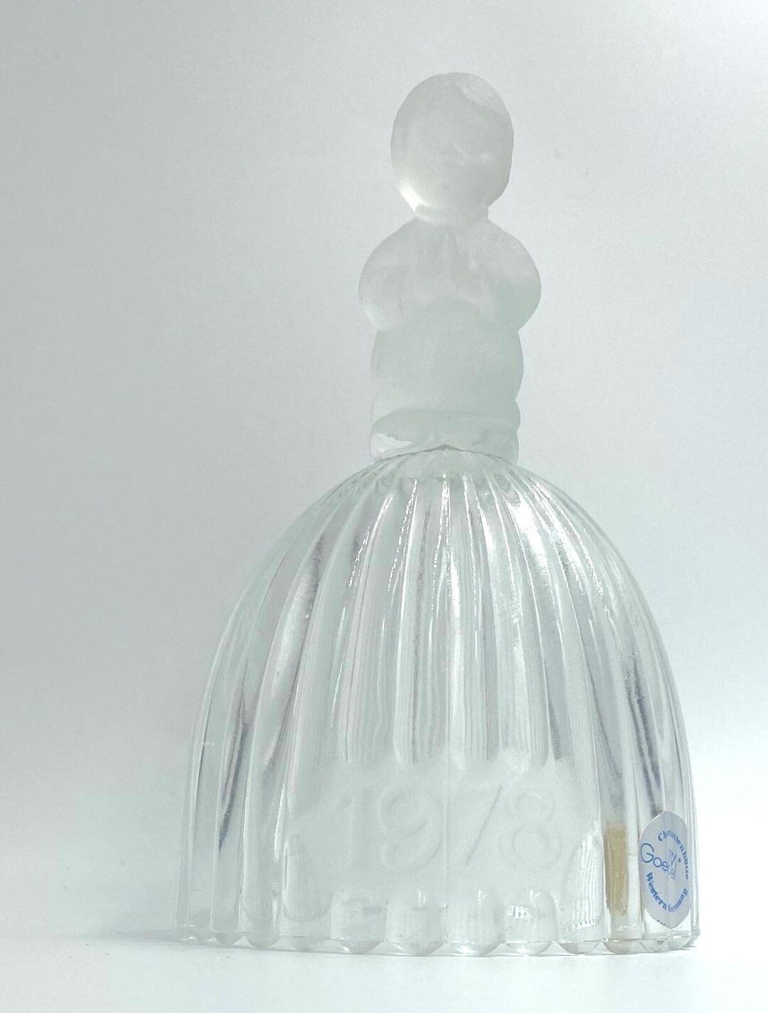 Vintage 1978 Goebel Crystal Bell, Frosted Praying Boy Figurine - Etsy