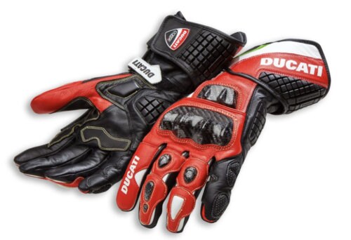 Ducati Corse C3 Motorcycle Motogp Motorbike Racing Leather Gloves Red ...