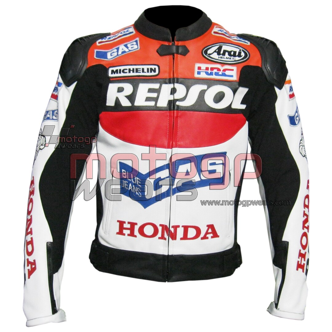 Honda Repsol Dazzler Motorbike Racing Leather Jacket All Size Available ...