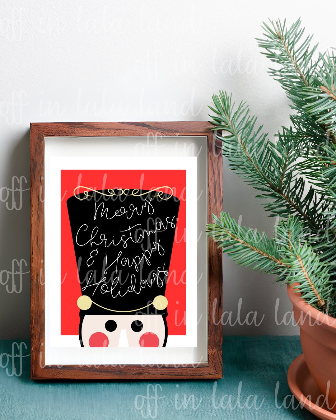 Nutcracker Merry Christmas Happy Holidays Illustation Card- Christmas ...