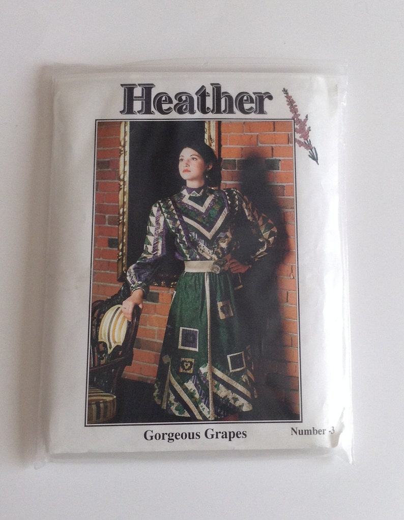 Vintage Patchwork Clothes Pattern Heather Wanless Gorgeous Grapes Skirt ...