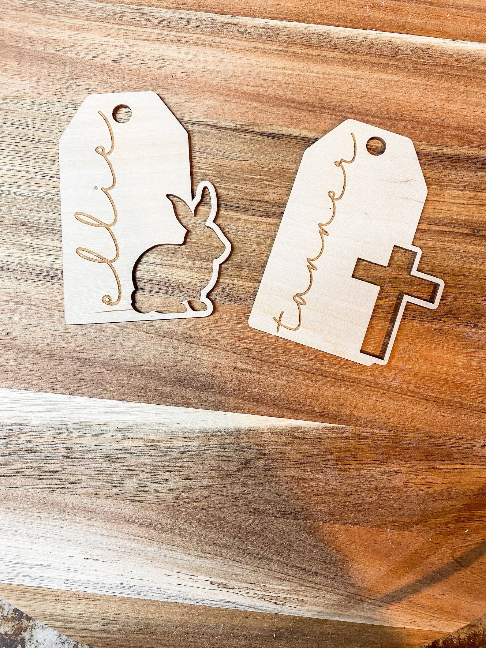 Personalized Christian Easter Basket Name Tags Laser Engraved - Etsy