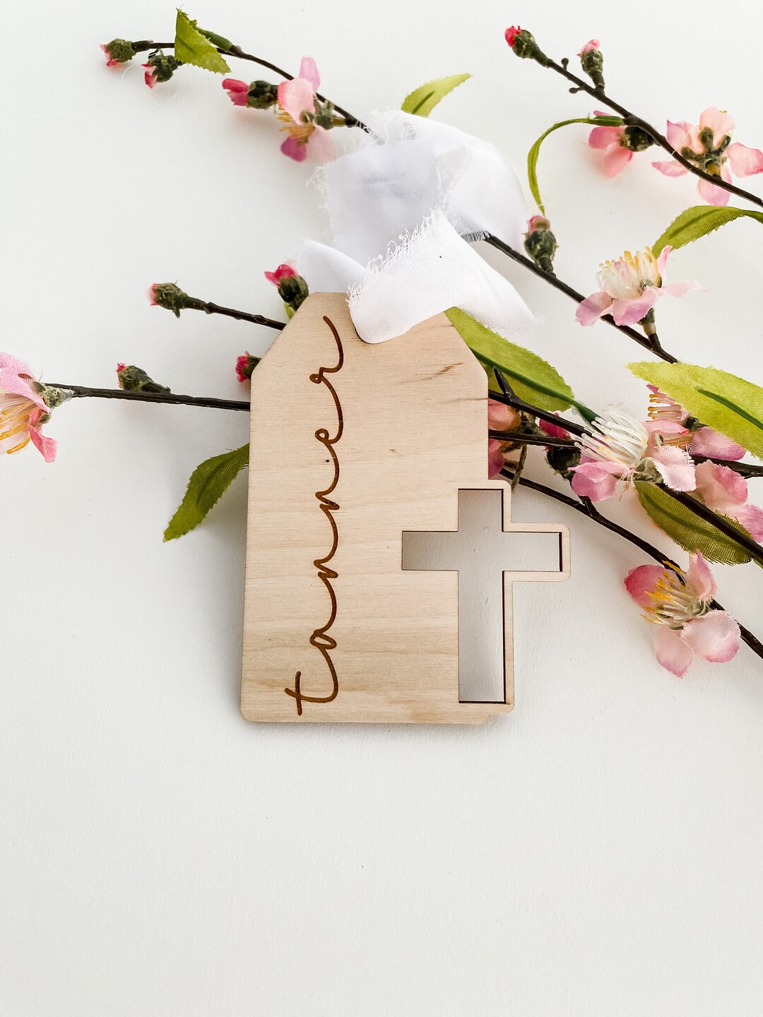 Personalized Christian Easter Basket Name Tags Laser Engraved Easter ...