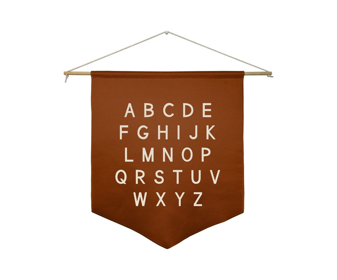 Estandarte del banderín de la bandera de ABC, decoración moderna para ...