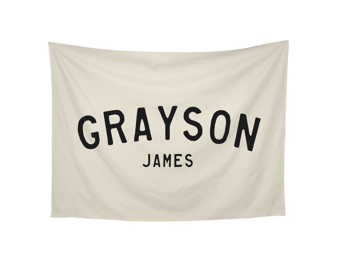 Custom Name Banner Personalized Banner Flag Custom Name - Etsy