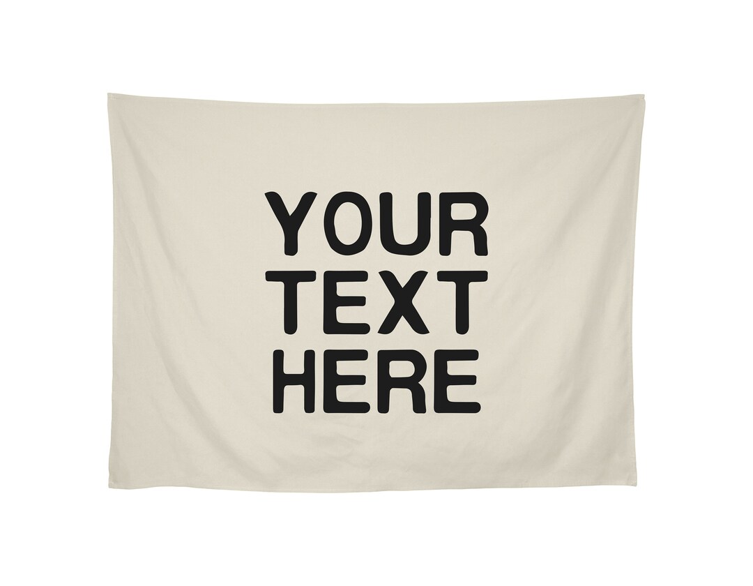 Custom Quote Banner, Custom Flag, Room Wall Hanging, Custom Neutral ...