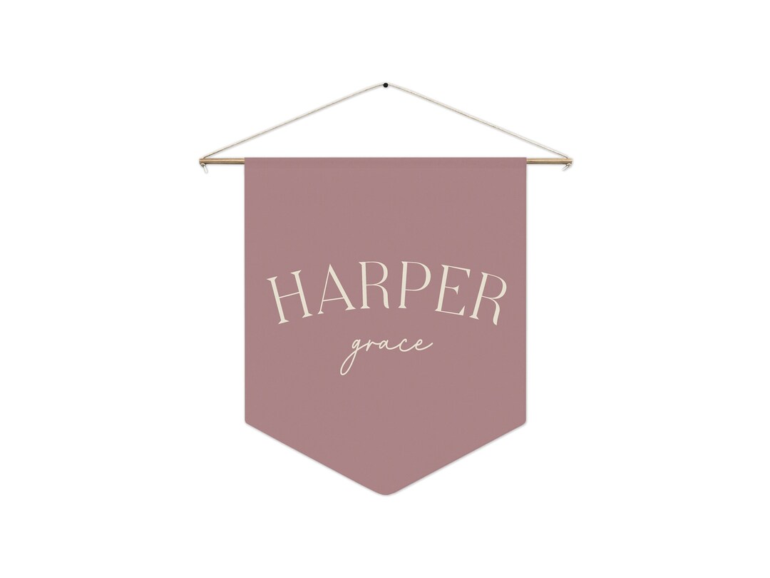 Custom Name Banner Personalized Pennant Custom Name Sign - Etsy