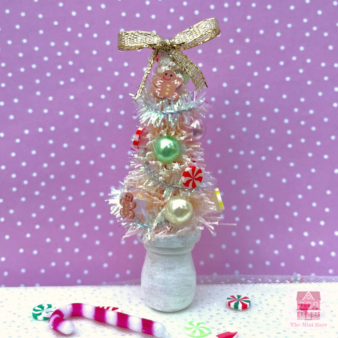 Dollhouse Christmas Mini Candy Tree , Candy Themed Christmas Tree , 1: ...
