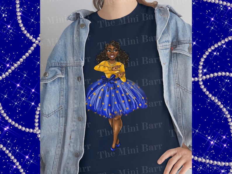 Sigma Gamma Rho Sorority Girl PNG, Blue and Gold Tutu (digital File) - Etsy