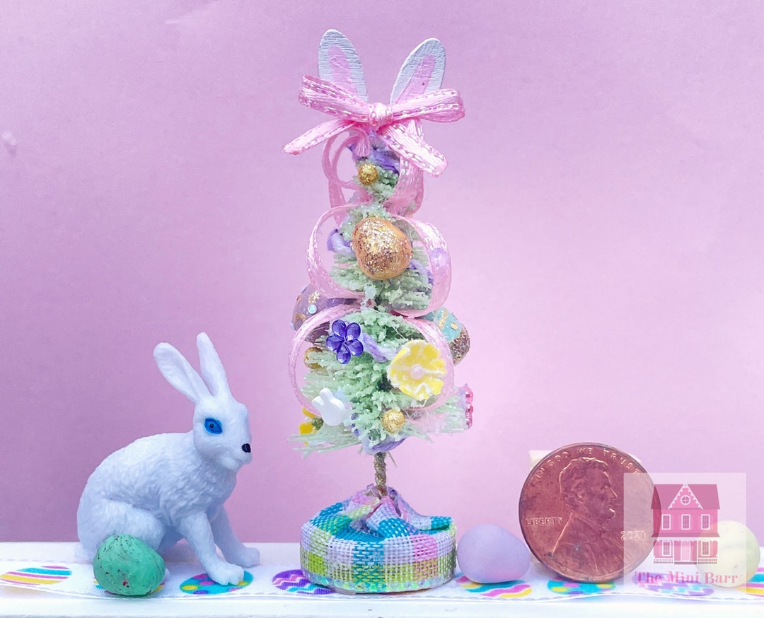 Dollhouse Easter Tree , 1:12 Scale Easter , Easter Miniatures ...