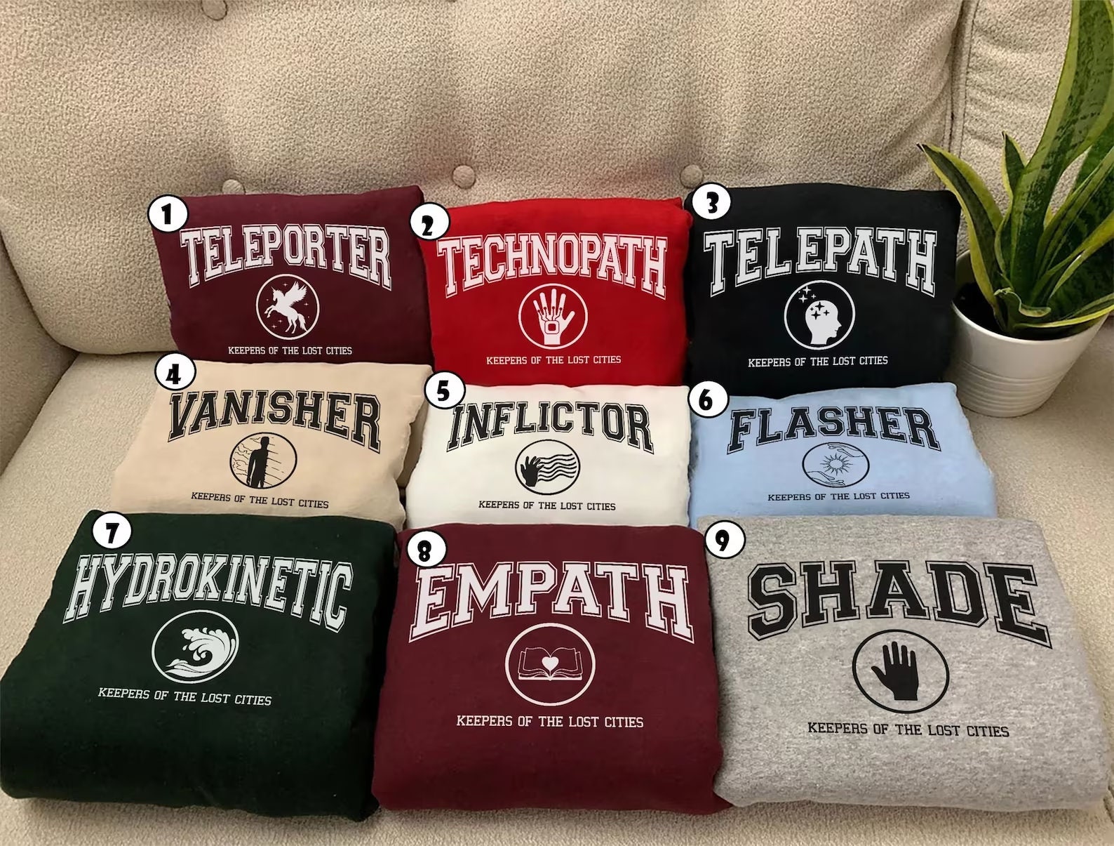 Keeper of the Lost Cities Symbols T-shirt, Foxfire Academy Sweatshirt ...