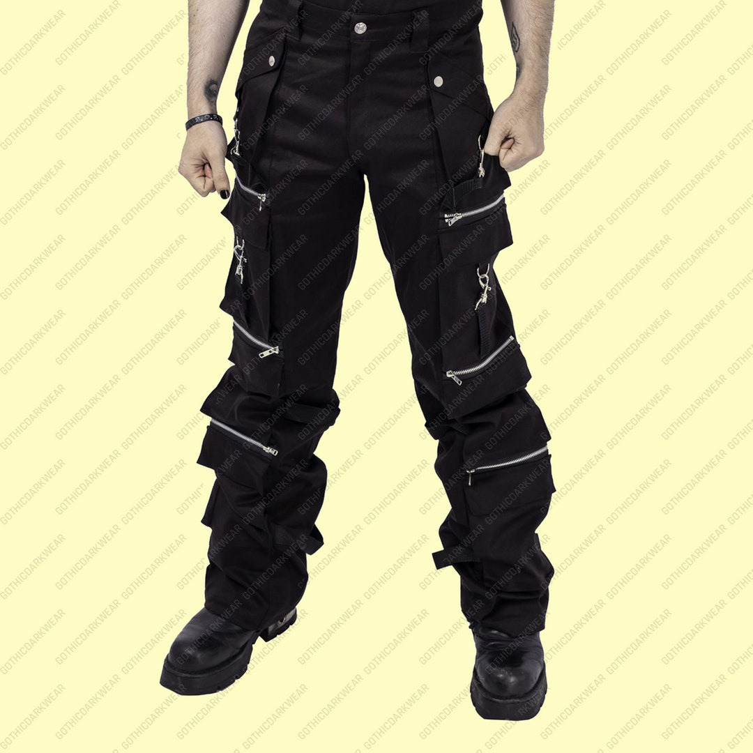 Men Gothic Pant Stylish Trousers Vixxsin Steampunk Fashion Trouser ...