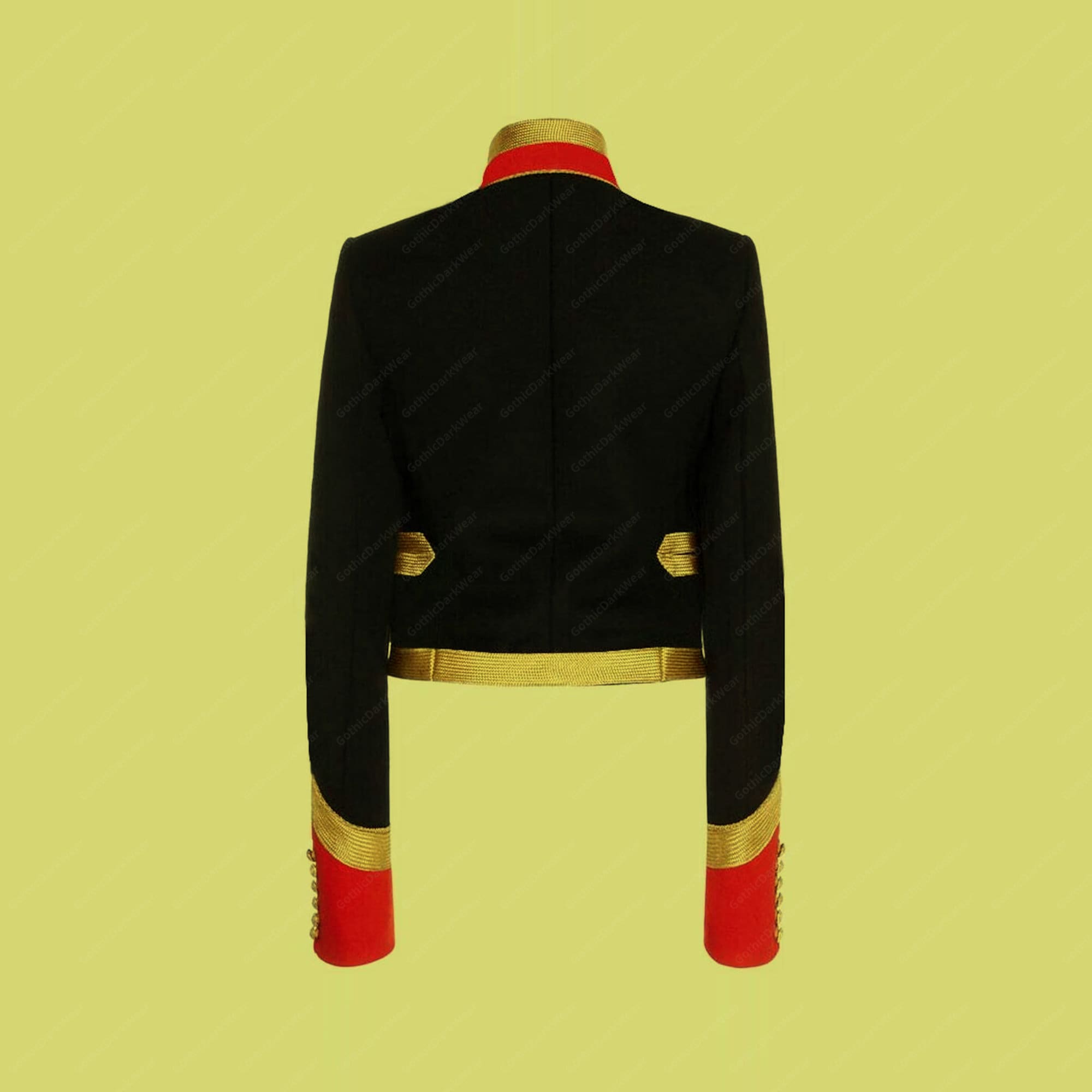 New Women Wool Military Jacket Officer Blazer Wool Ladies Hussar ...