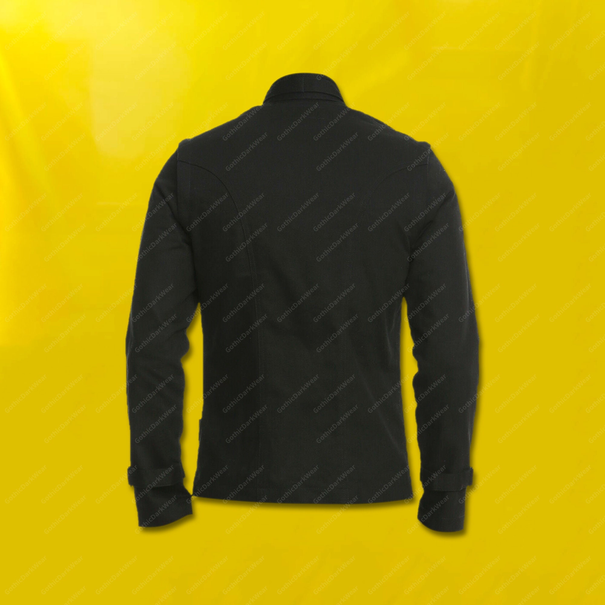 Goth Punk EMO Jacket Black Psycho Band Bondo Jacket Halloween - Etsy