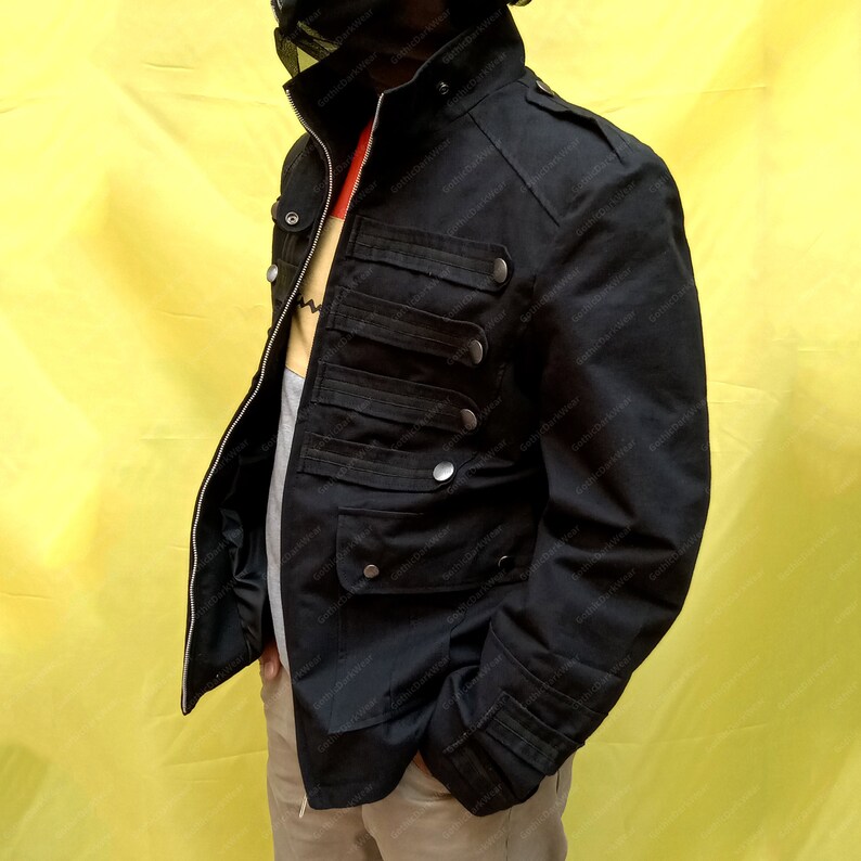 Handmade Vintage Style Military Jacket Men Gothic Vintage Goth - Etsy