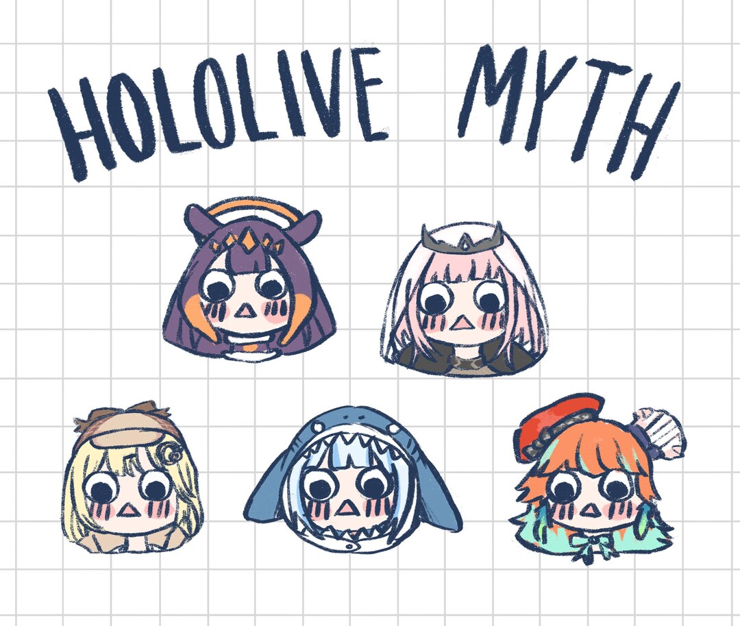 Hololive Myth Sticker - Etsy