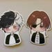 Die-cut Windbreaker Stickers - Sakura and Suo - Etsy