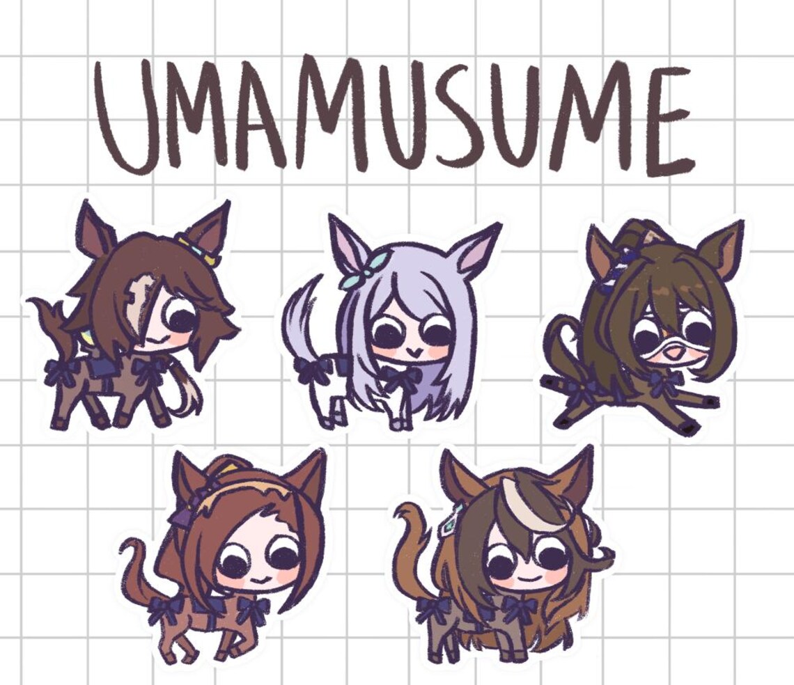 Funny Uma Musume Horse Girl Stickers Vol.3 - Etsy