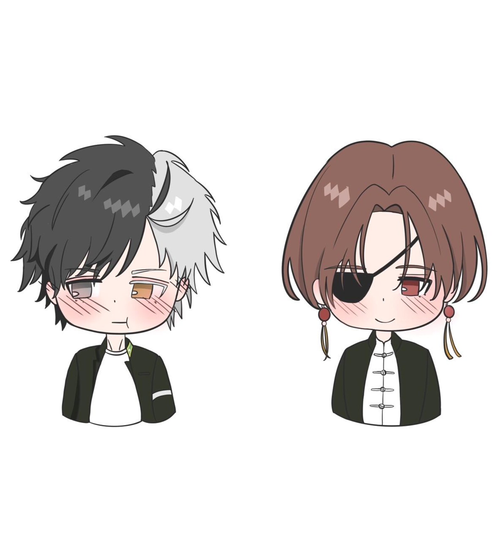 Die-cut Windbreaker Stickers - Sakura and Suo - Etsy