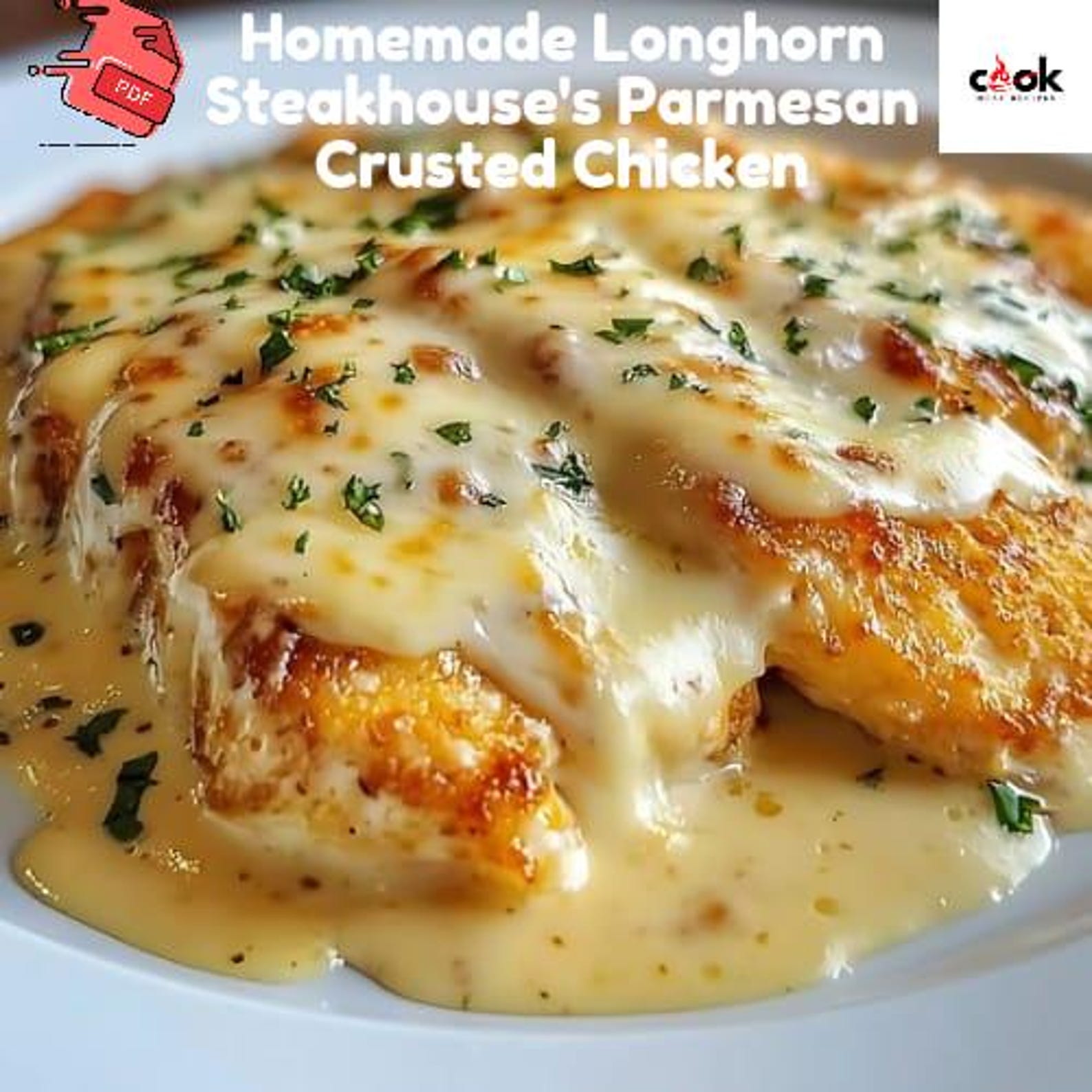 Longhorn Steakhouse Parmesan Crusted Chicken Recipe (instant Download ...