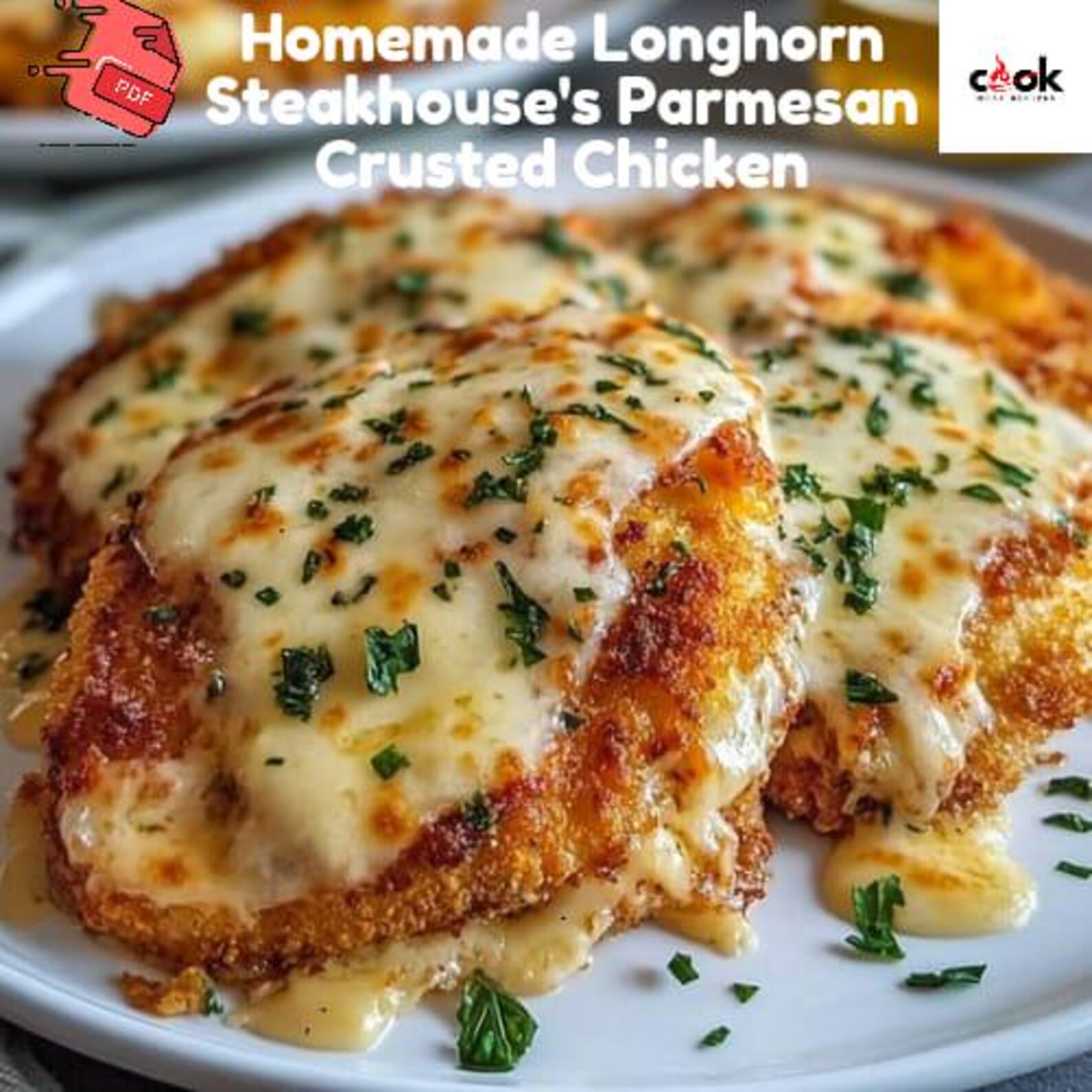 Longhorn Steakhouse Parmesan Crusted Chicken Recipe (instant Download ...