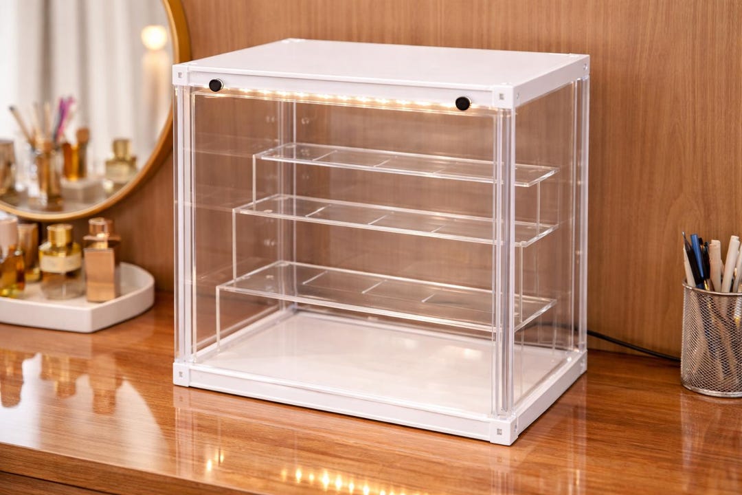 DIY Case KIT Assemble Acrylic Display Organizer 3 Tier Shelf Voice ...
