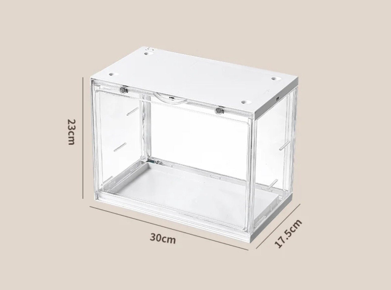 Voice Controlled Led-light 3 Tier Acrylic Display Case for Miniature ...