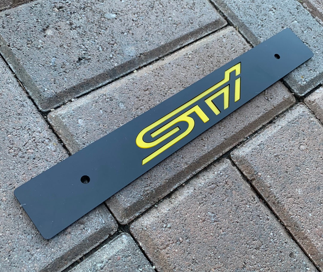 Subaru WRX License Plate Delete12 Laser Engraved STI Cut - Etsy