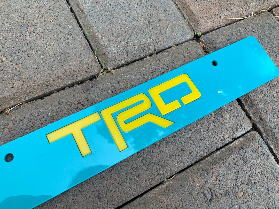 New Accessory for TOYOTA TRD Laser Engraved License Plate Delete 12 in ...