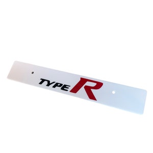 For Honda Civic Type-r Logo License Plate Delete 12 X 2 Fits All Models ...