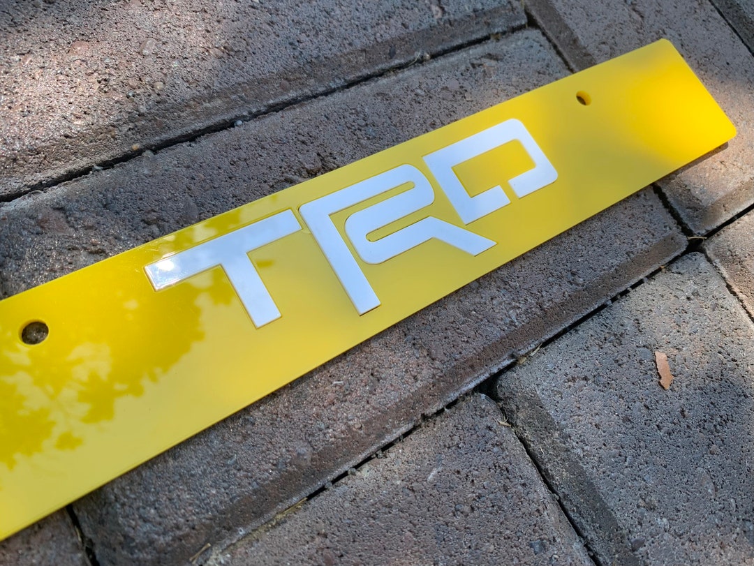 TOYOTA TRD Laser Engraved License Plate Delete 12 in Length - Etsy