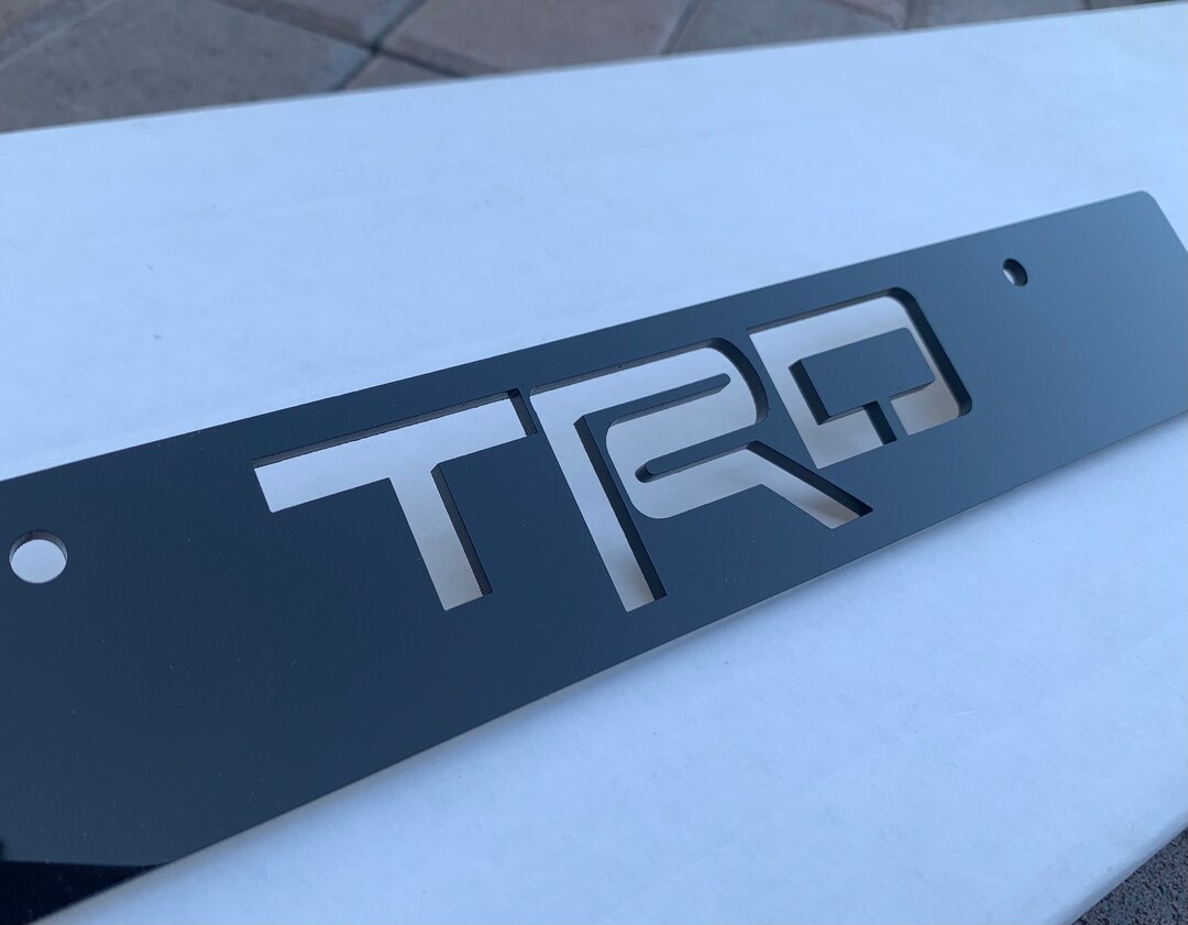 New Accessory for TOYOTA TRD Laser Engraved License Plate Delete 12” in ...