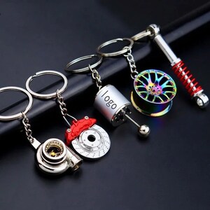 New Car Keychain Engine Piston Moving Car Guys Car Girls Exclusive Car ...