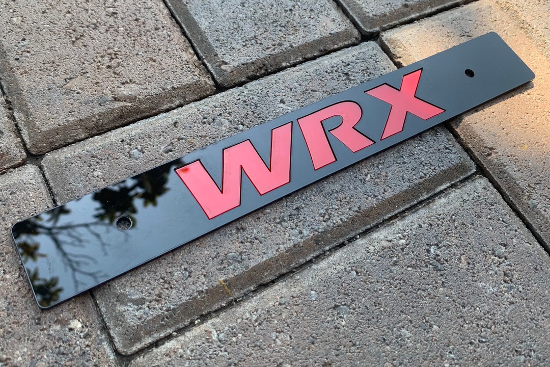 Subaru WRX License Plate Delete12 Laser Engraved STI Cut - Etsy