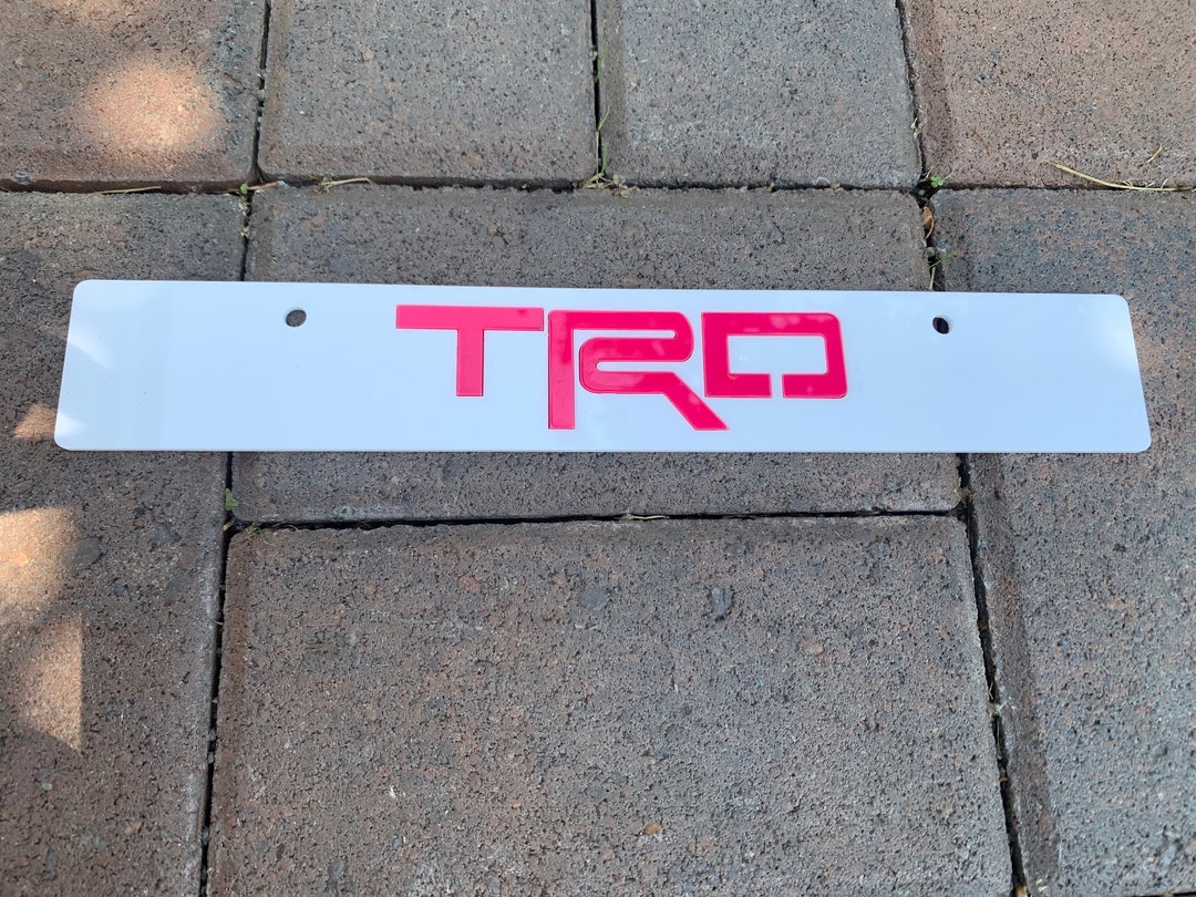 New Accessory for TOYOTA TRD Laser Engraved License Plate Delete 12” in ...