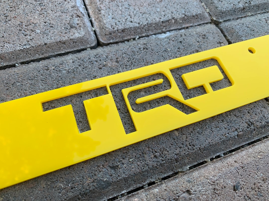 New Accessory for TOYOTA TRD Laser Engraved License Plate Delete 12 in ...