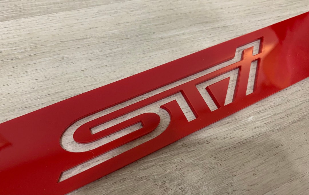 Subaru WRX License Plate Delete12 Laser Engraved STI Cut - Etsy